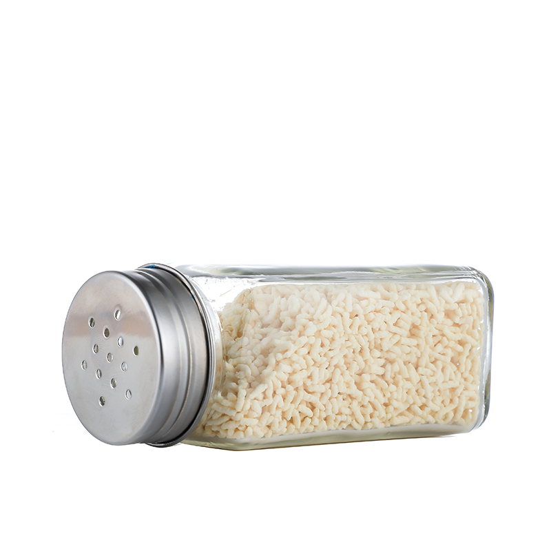 Square Glass Spice Jars Bulk 114ml - PackaFill Glass Bottle