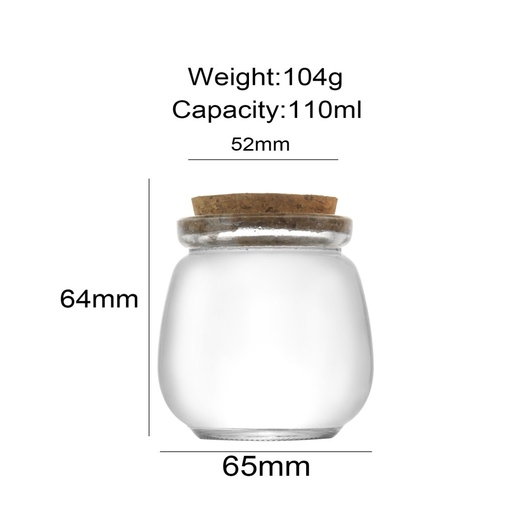 Glass Pudding Jars with Lids,180ml,270ml